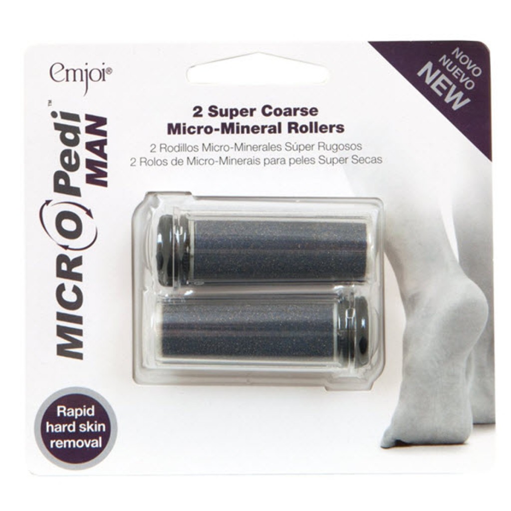 Emjoi MICRO Pedi Super Coarse Black Replacement Rollers | Zoom Health