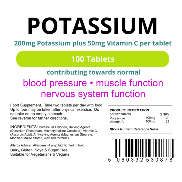 Potassium 200mg Tablets | Zoom Health