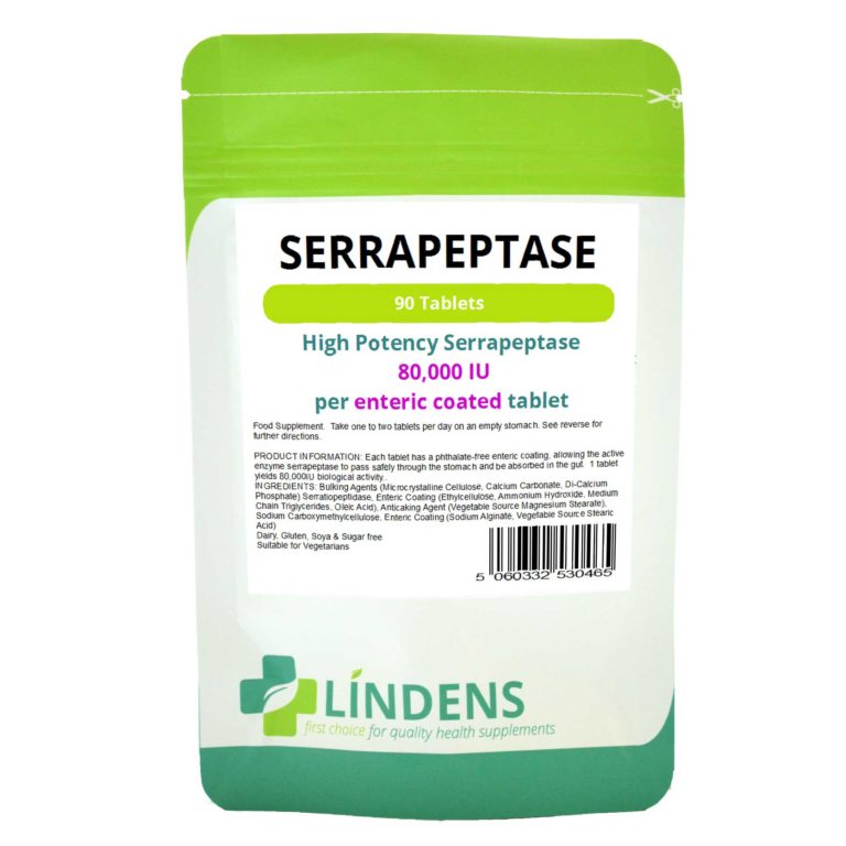 Serrapeptase Tablets – 80,000IU (90 Tablets) - Zoom Health
