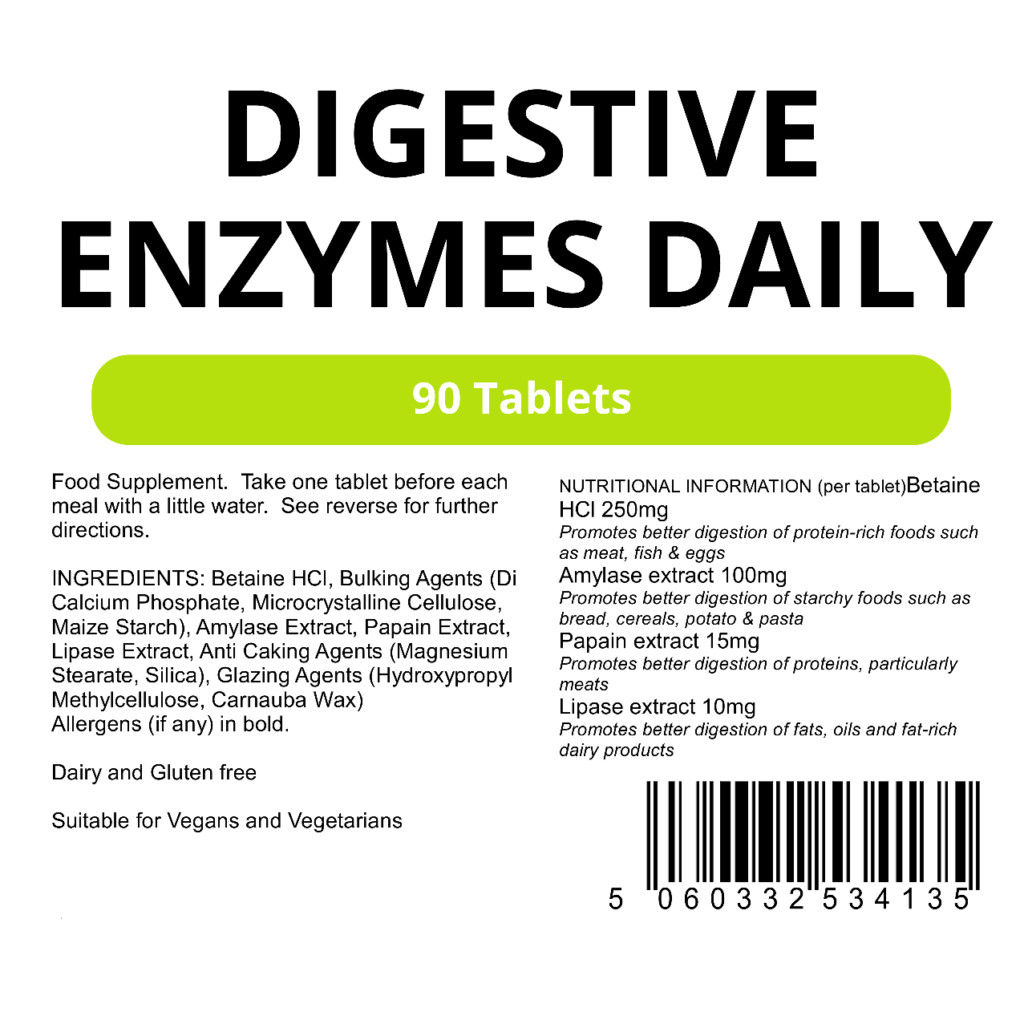 Digestive Enzymes Daily Tablets (90 Tablets) | Zoom Health