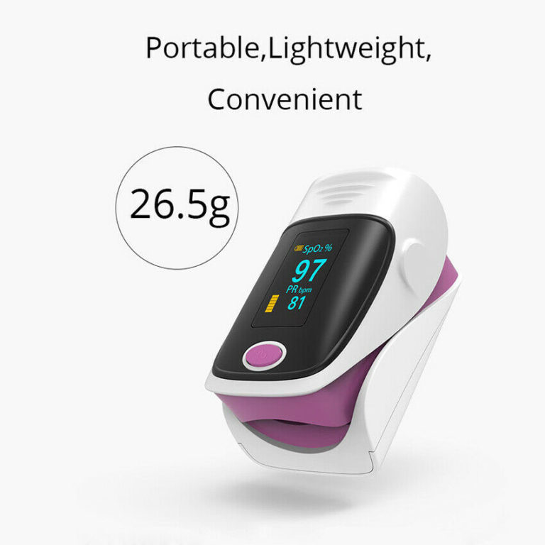 Fingertip Pulse Oximeter With LED Display - PURPLE - Zoom Health