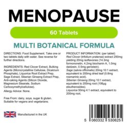 Menopause Formula Tablets | Zoom Health