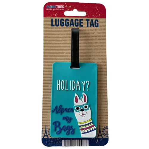 Novelty Luggage Tag - Alpaca My Bags | Zoom Health